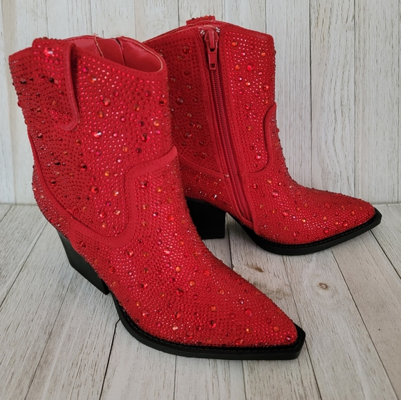 Gypsy Jazz | Shoes | Winter Salegypsy Jazzvery G Kady Red Rhinestone ...